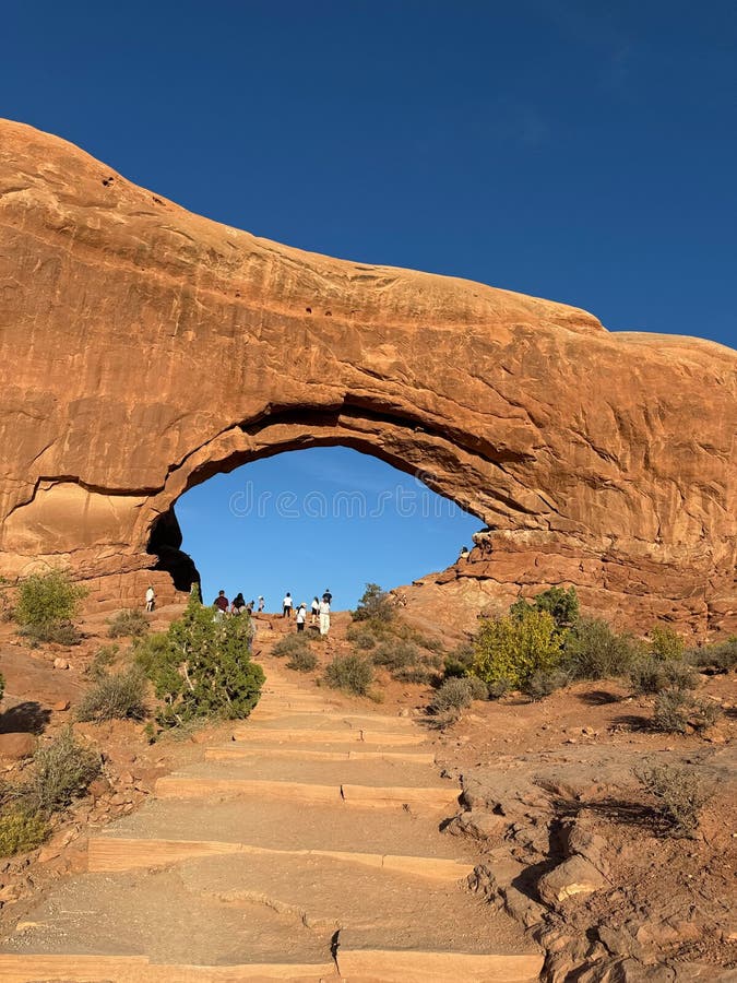 North Window Arch stock photo. Image of cliff, erosion - 375403832