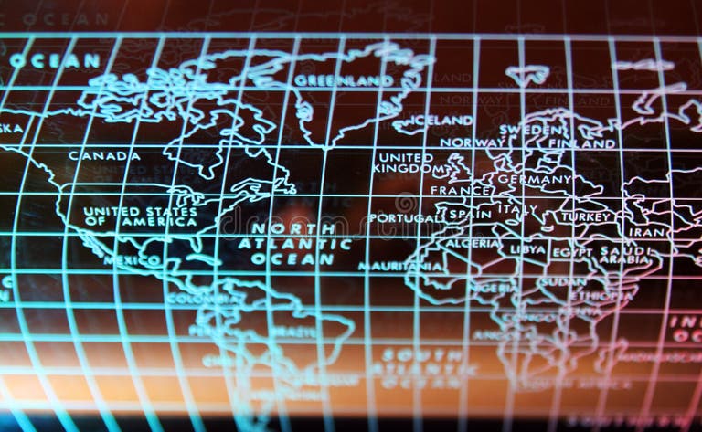 World Map Northern Hemisphere Countries Stock Photos - Free & Royalty ...