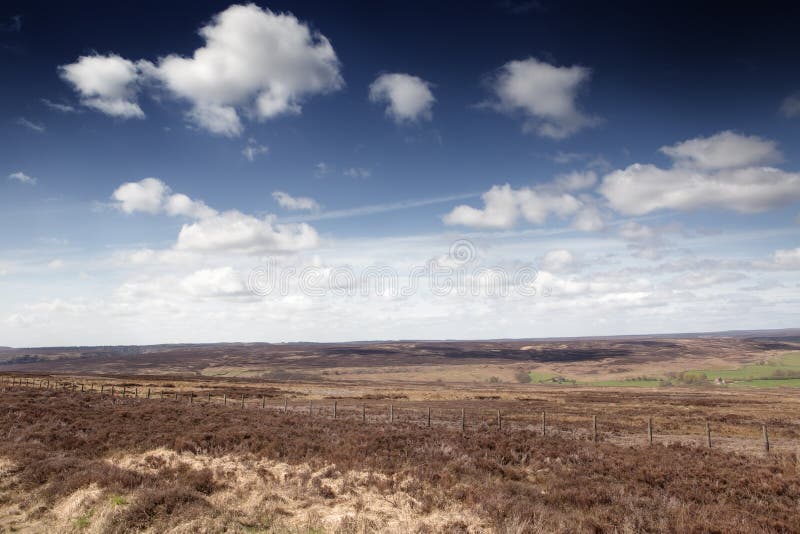 North york moors stock image. Image of clouds, britain - 119522301