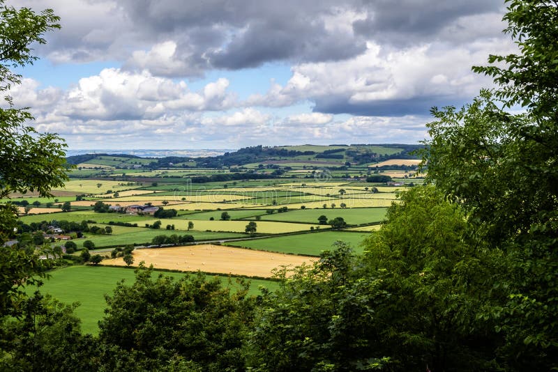 North Yorkshire Rural Landscape Stock Image - Image of dull, farming ...
