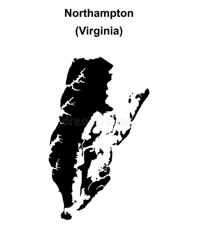 Northampton outline map stock vector. Illustration of empty - 361872687