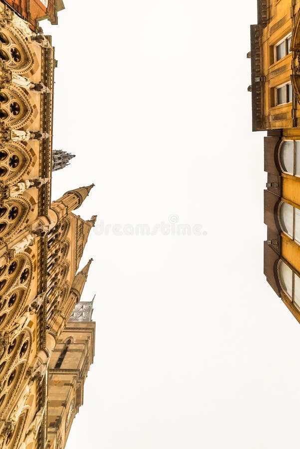 Northampton Guildhall Neo Gothic Building on Cloudy Winter Snowy Day ...