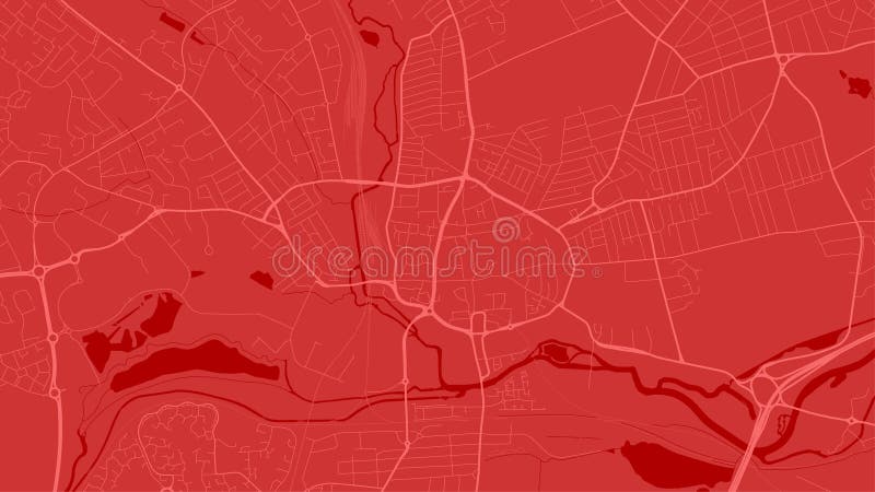 Northampton Map, Red Poster Stock Vector - Illustration of poster ...