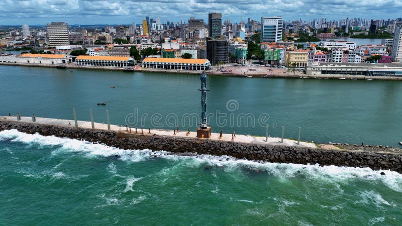 Northeastern Brazil Skyline at Recife in Pernambuco Brazil. Stock Photo ...