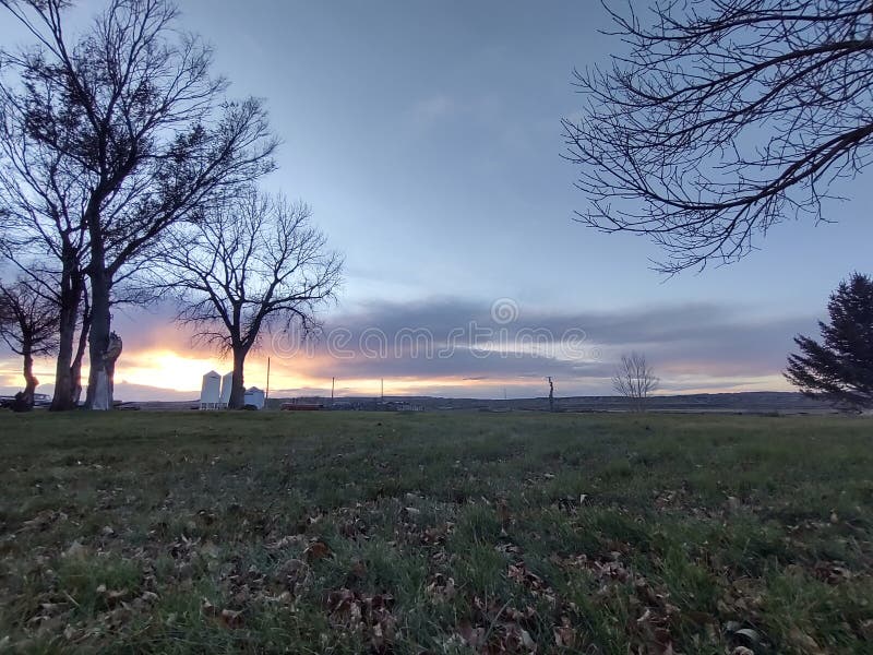 Northeastern Montana Sunset Stock Photo - Image of landscape, autumn ...