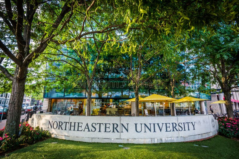 Northeastern University Sign, in Boston, Massachusetts. Editorial ...