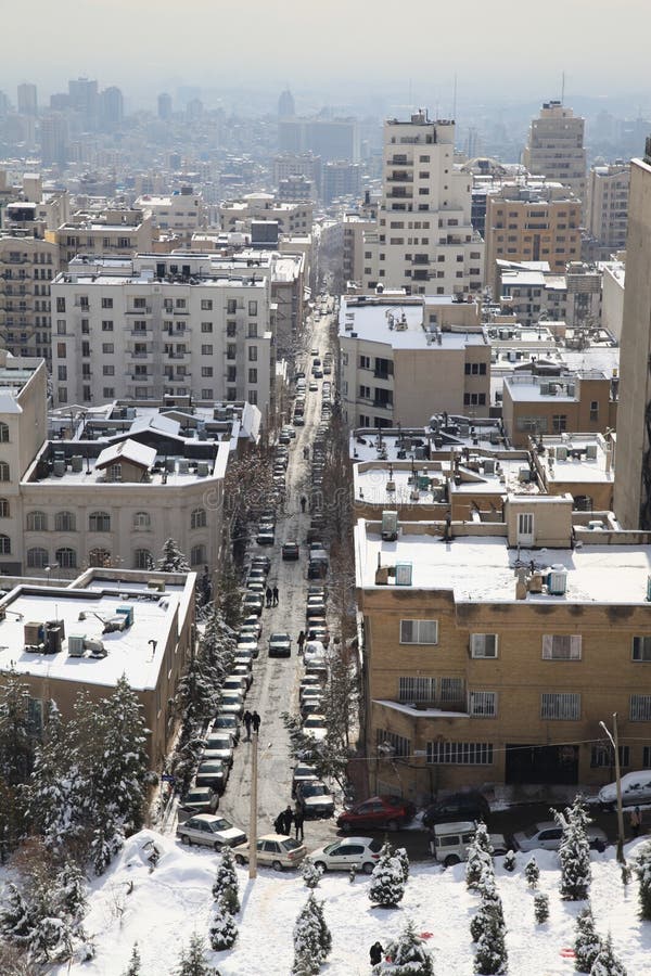 Northern Area of Tehran City Stock Photo - Image of business ...