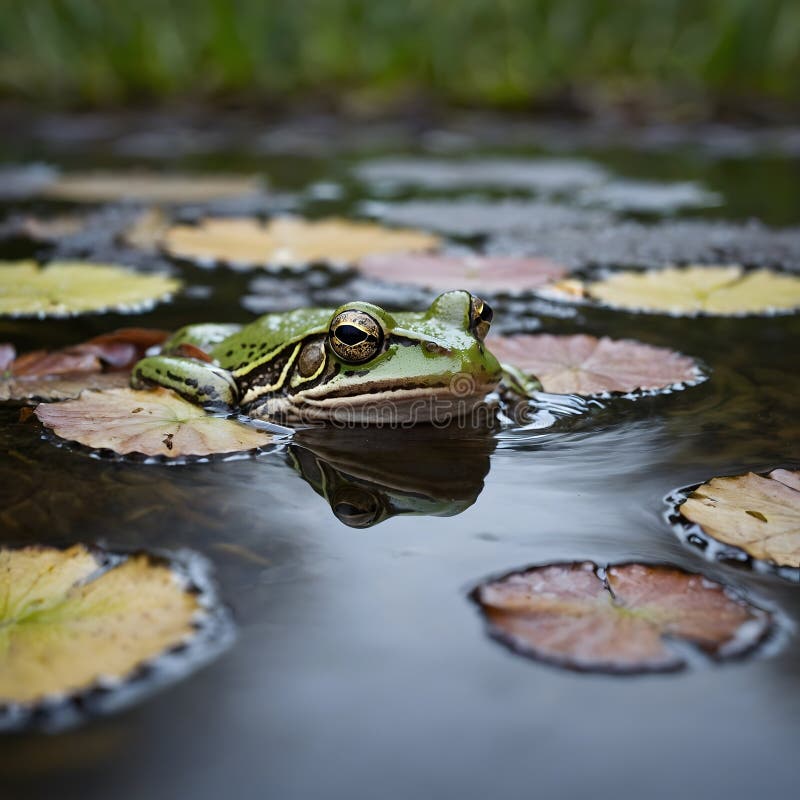Seasonal Change: Northern Claude Pool Frog through Spring, Summer, Fall ...