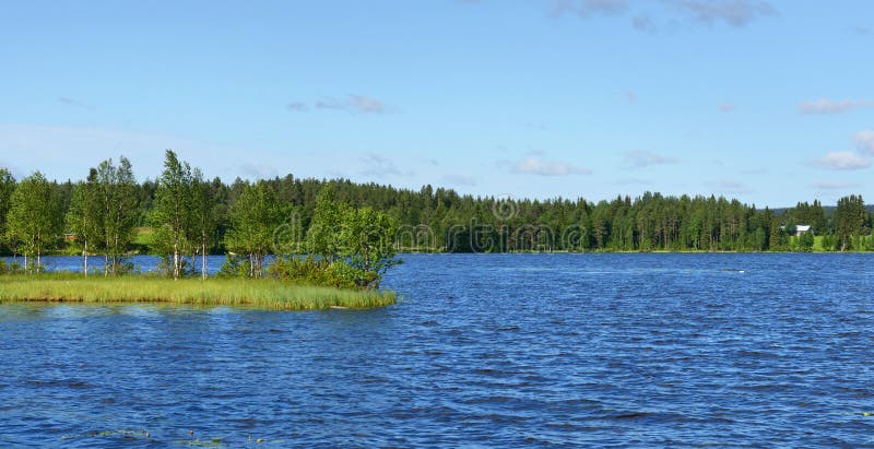 Northern cold lake stock image. Image of finland, boreal - 40362779