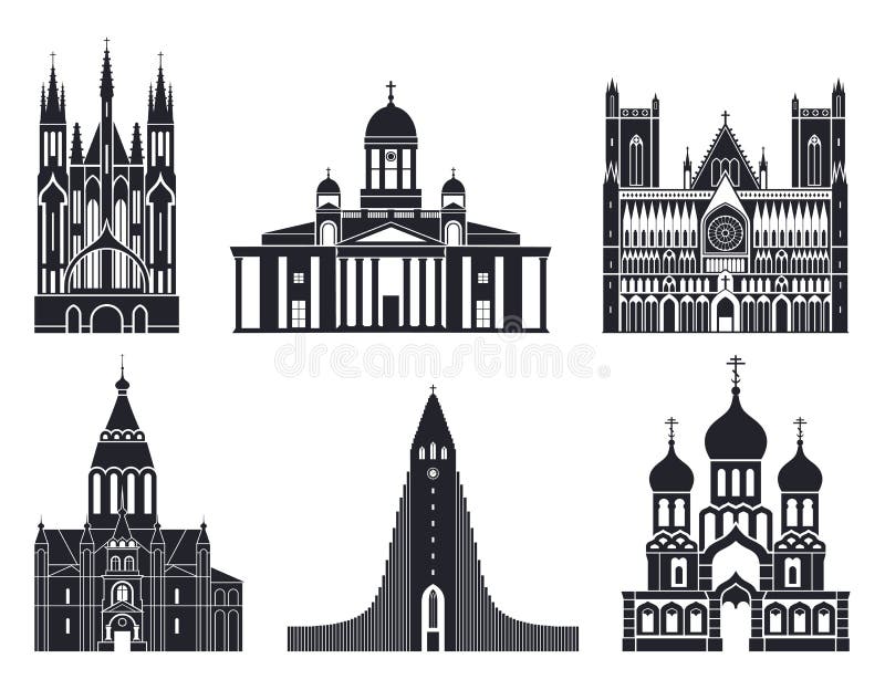 Northern Europe stock vector. Illustration of building - 93632059