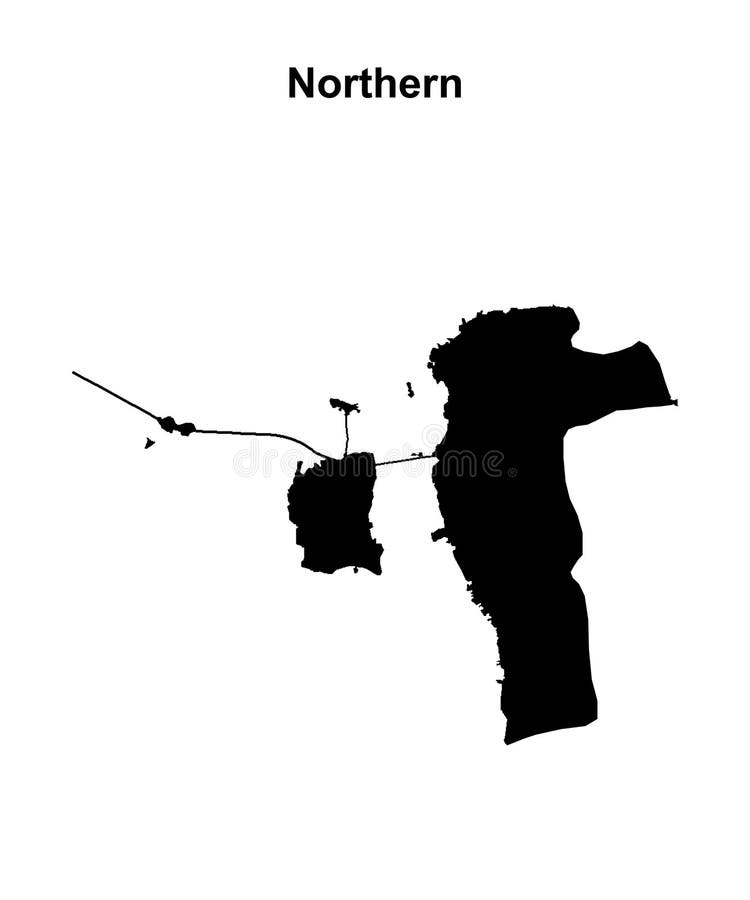 Northern outline map stock vector. Illustration of boundaries - 360328414