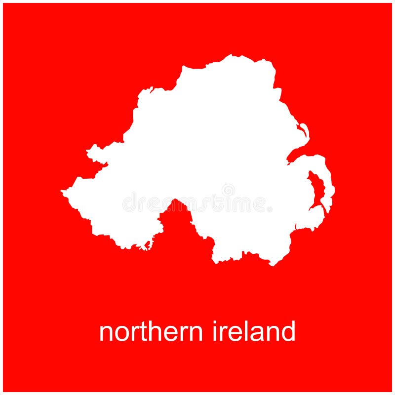 Northern ireland map icon stock illustration. Illustration of isolated ...