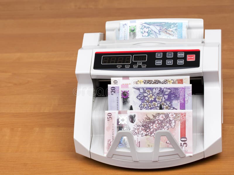 Northern Irelandâ€™s Money in a Counting Machine Stock Image - Image of ...