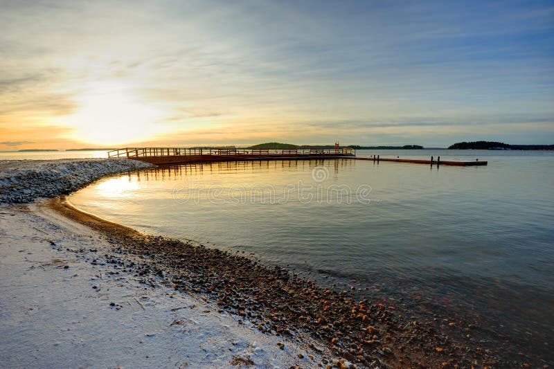 Northern landscape stock image. Image of dusk, landscape - 22990563