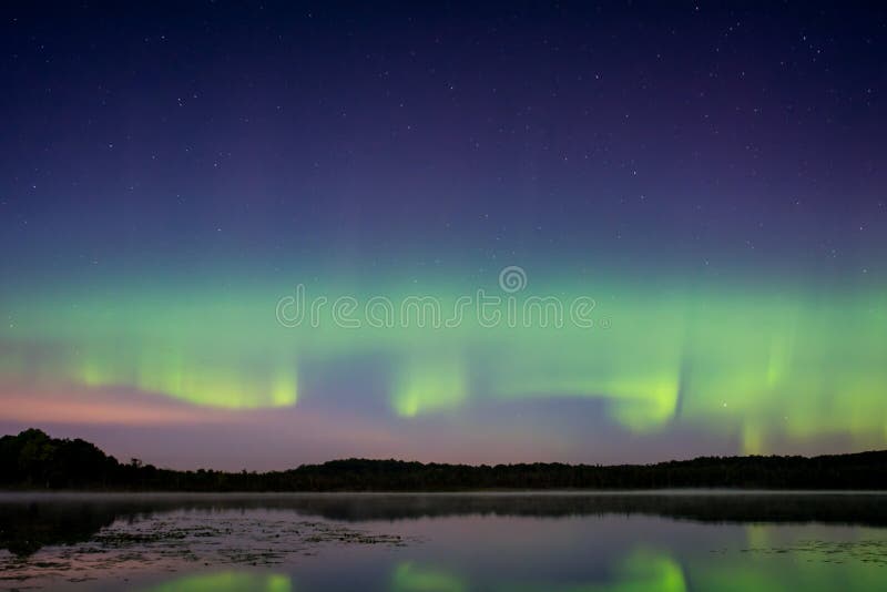 Northern Lights, Aurora Borealis Stock Image - Image of landscape ...
