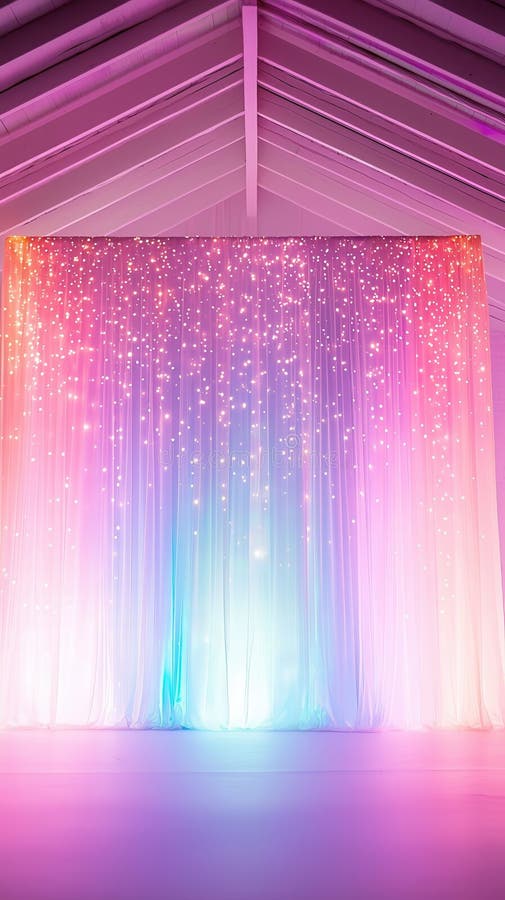 Northern Lights Backdrop with a Shimmering Aurora Effect Created Using ...