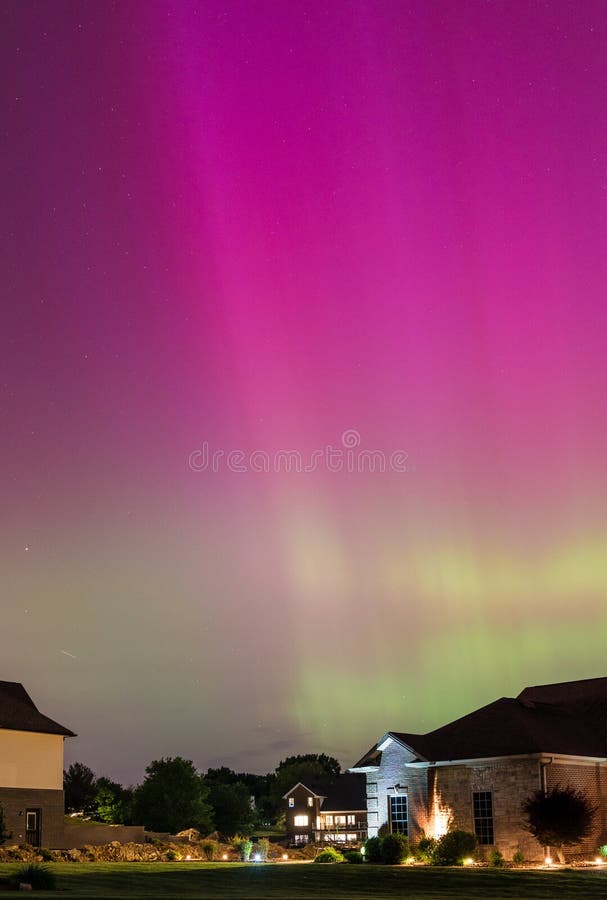 Northern Lights in Kentucky Stock Image - Image of bright, scenic ...