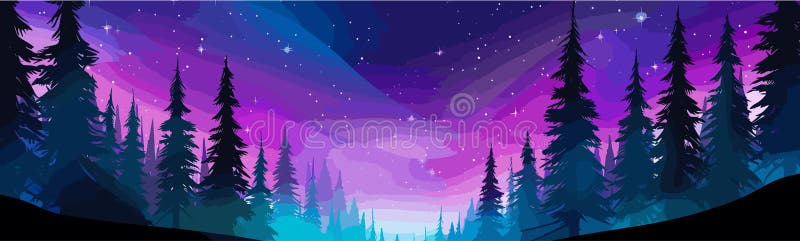 Northern Lights Vector Simple 3d Smooth Cut and Isolated Illustration ...