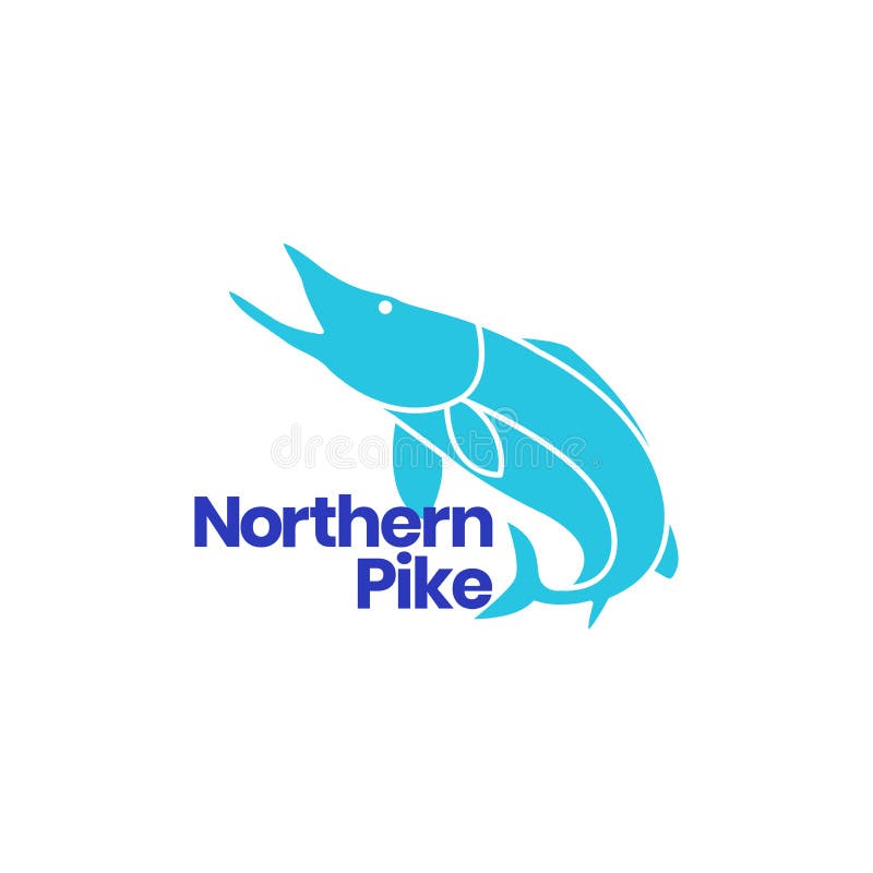 Northern Pike Fish Modern Abstract Logo Stock Vector - Illustration of ...