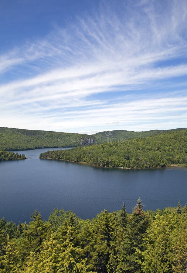 Northern Quebec lake stock image. Image of idyllic, green - 56060321