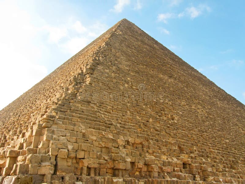Northern Side Of The Great Pyramid Stock Photo - Image of antique ...