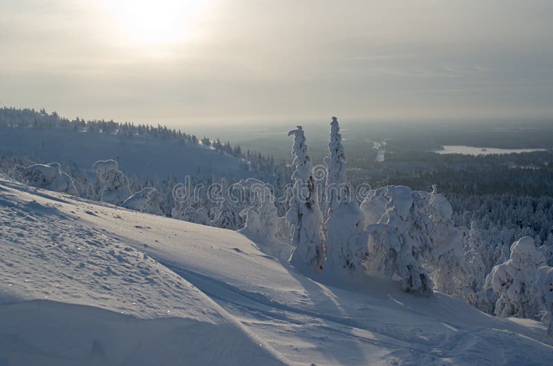 Northern sun stock image. Image of powder, glacial, frost - 17080515