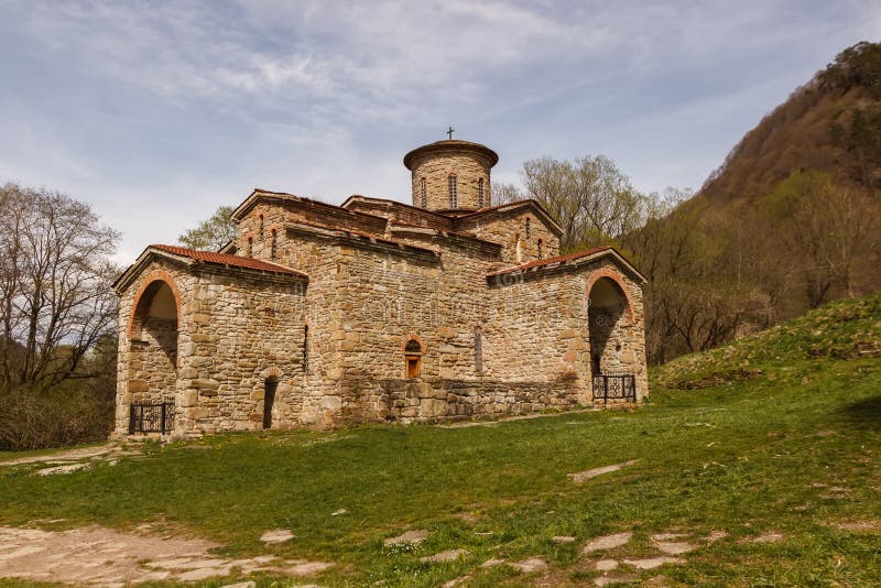 The Northern Temple in the Alan Settlement on Arkhyz Stock Photo ...