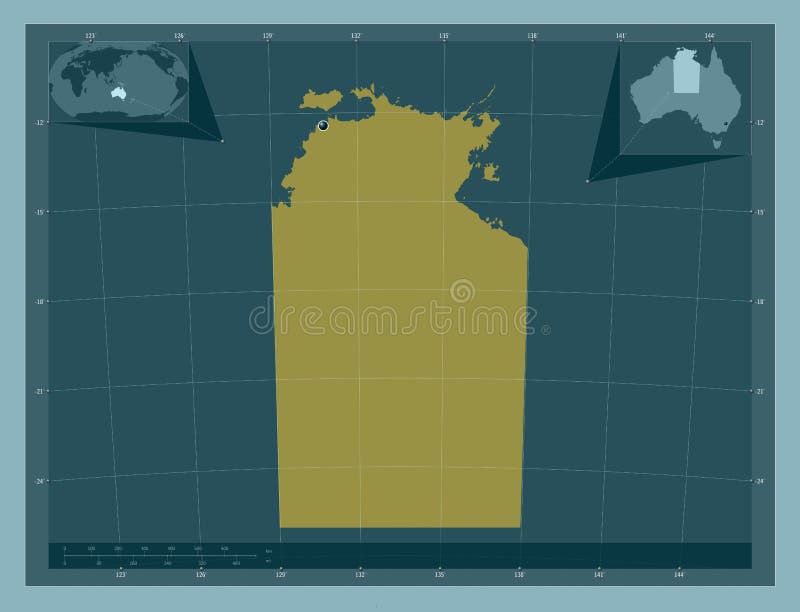 Northern Territory, Australia. Solid. Capital Stock Illustration ...