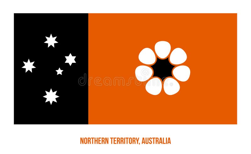 Northern Territory NT Flag Vector Illustration on White Background ...
