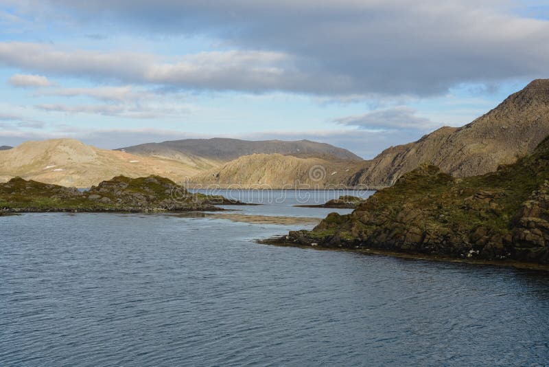 Northern Wilderness stock image. Image of sunset, coast - 75499771