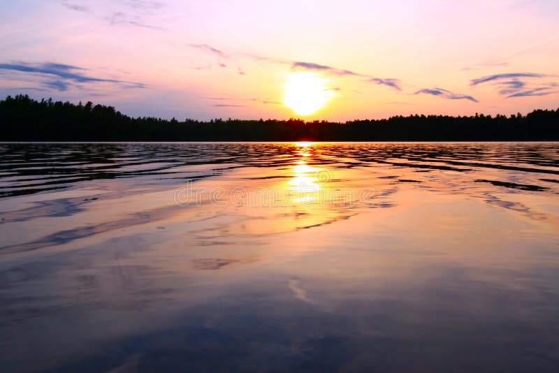 Northern Wisconsin Sunset stock photo. Image of habitat - 21918828