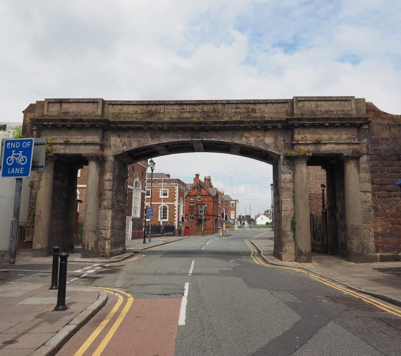 Northgate in Chester, UK stock image. Image of north - 371006457