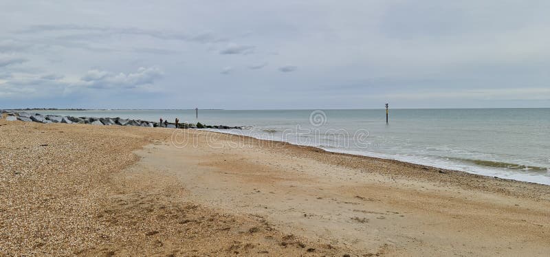 Beach on Hayling Island stock image. Image of vacation - 253520827