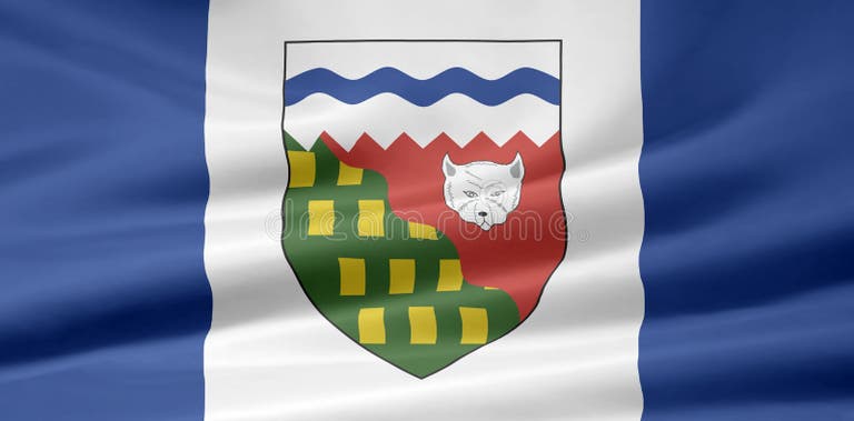 Northwest Territories Flag stock illustration. Illustration of nation ...