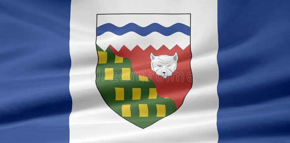 Northwest Territories Flag stock illustration. Illustration of nation ...