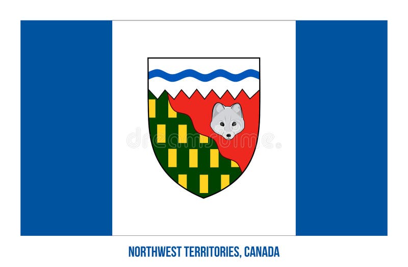 Northwest Territories Flag Waving Vector Illustration on White ...