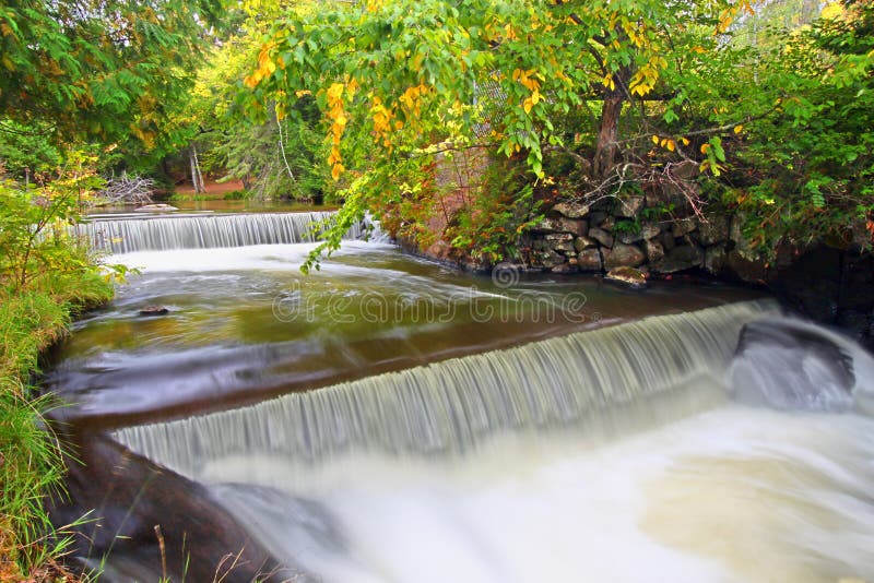 Northwoods Michigan Cascade Stock Photo - Image of habitat, county ...
