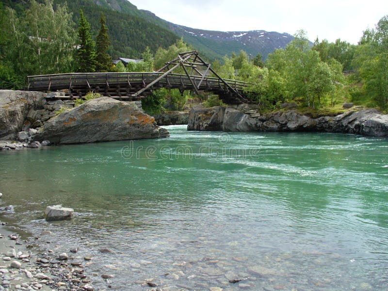 Norway - Bridge at Lom stock photo. Image of moose, vacation - 38225632