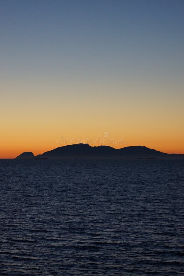 Norway Coast Landscape by Night View 7 Stock Image - Image of view ...