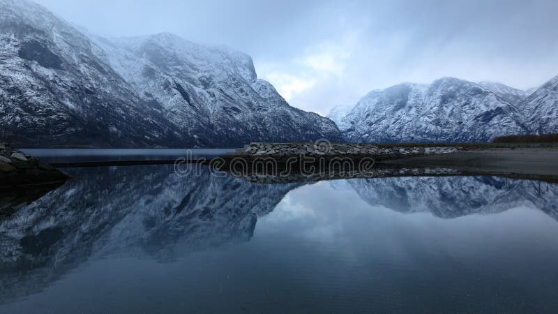 Norway. Cold black water stock image. Image of nordic - 56262689