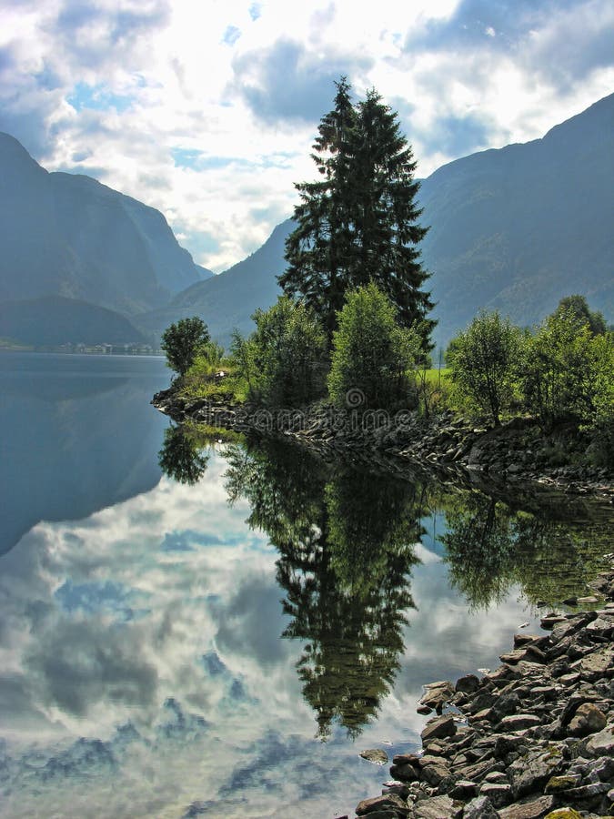 Norway Countryside during Summer Stock Photo - Image of valley ...