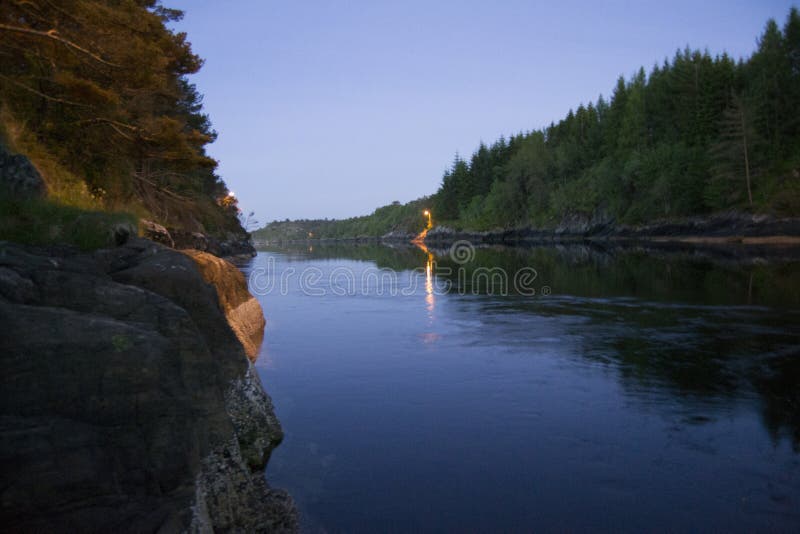 Norway stock image. Image of salt, current, evening - 118245469