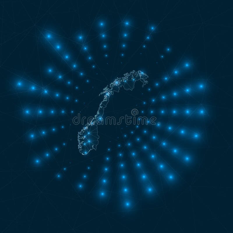 Map of Norway. stock vector. Illustration of norwegian - 225157986