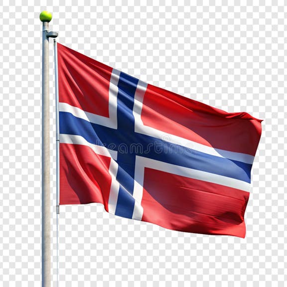 Norway Flag Transparent Background Stock Illustration - Illustration of ...