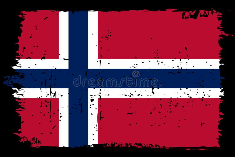 Grunge Vector Flag of Norway Stock Vector - Illustration of ...