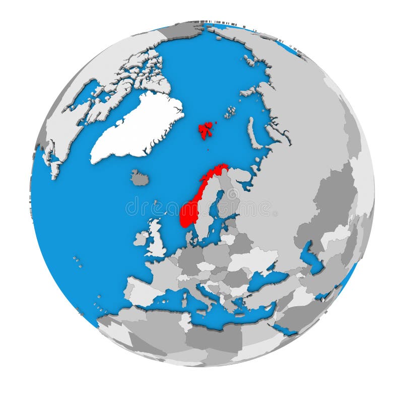Norway Globe Isolated Stock Illustrations – 391 Norway Globe Isolated ...