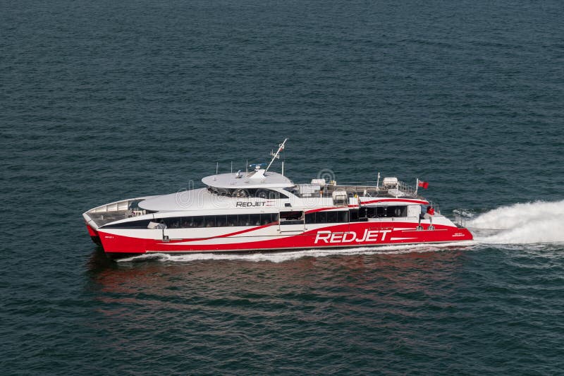 Red Jet 7 Heading To Town Quay Southampton Editorial Stock Photo ...