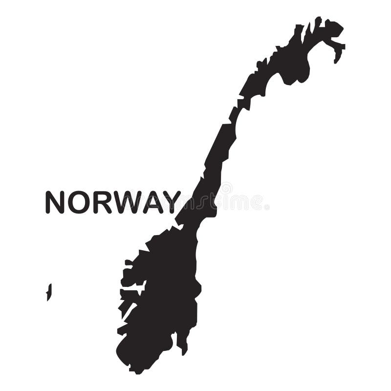 Norway map icon stock vector. Illustration of oslo, travel - 293871683