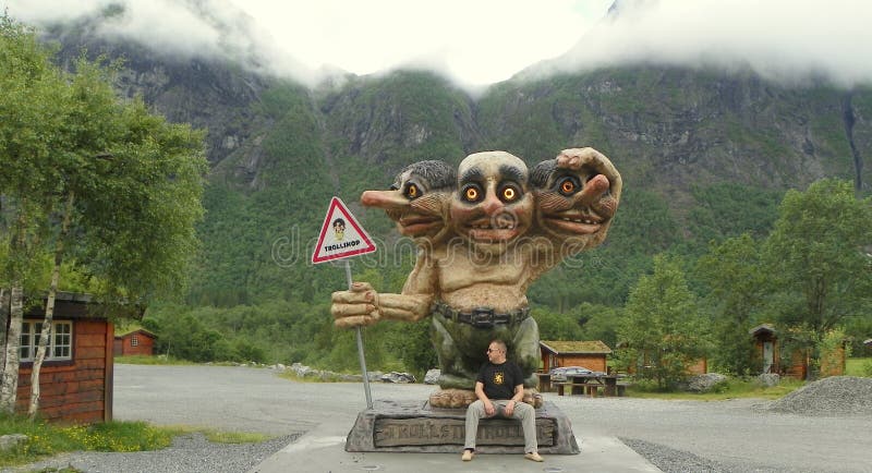 Norway, More Og Romsdal County, Troll Sculpture and One Uncle Editorial ...