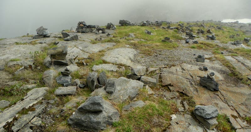 Norway, More Og Romsdal County, Trollstigen, Large and Small Stone ...